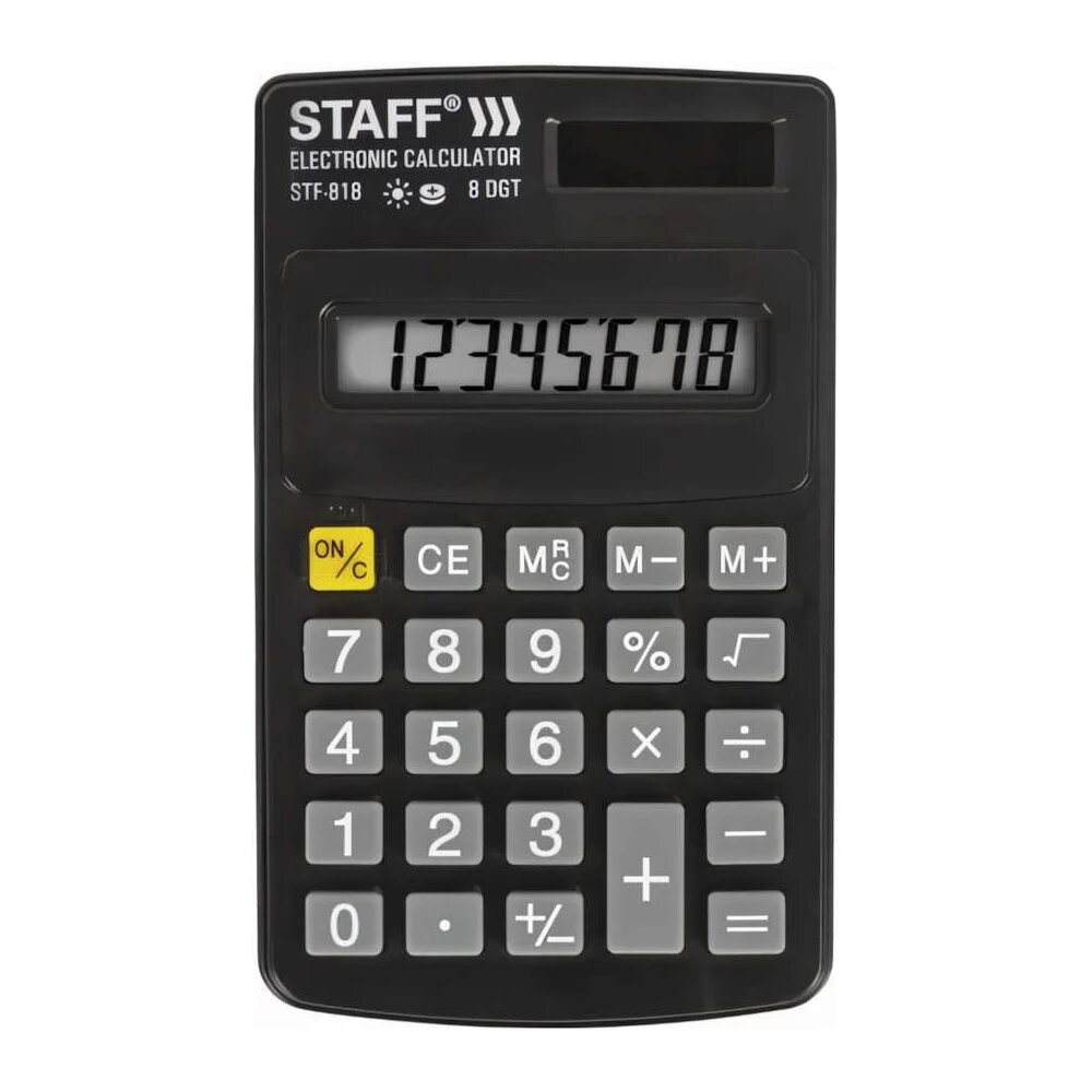 Карманный калькулятор Staff STF-818