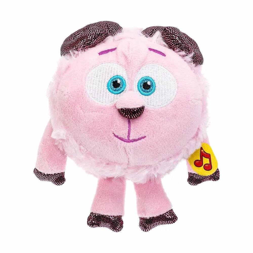 Музыкальная мягкая игрушка из м/ф "Смешарики", Бараш, 10 см