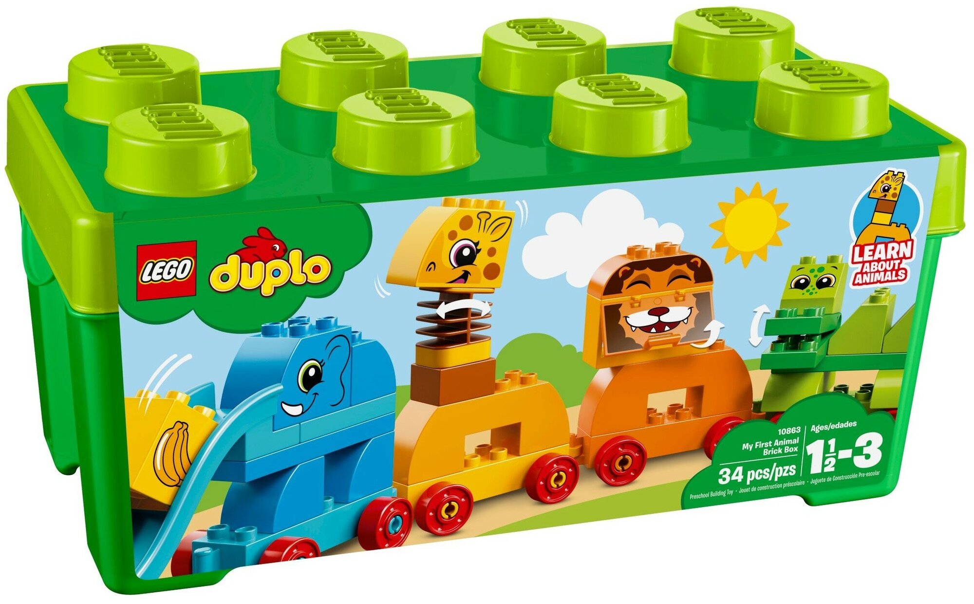 Конструктор LEGO DUPLO 10863 Мой первый парад животных, 34 дет.