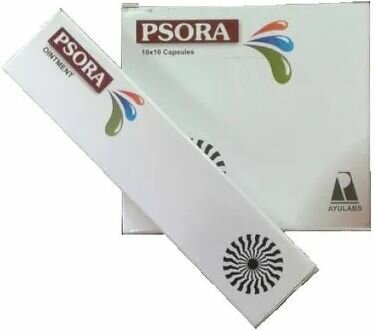 Псора - комплект от псориаза, экземы (чистая кожа) капсулы и мазь Psora Ayulabs