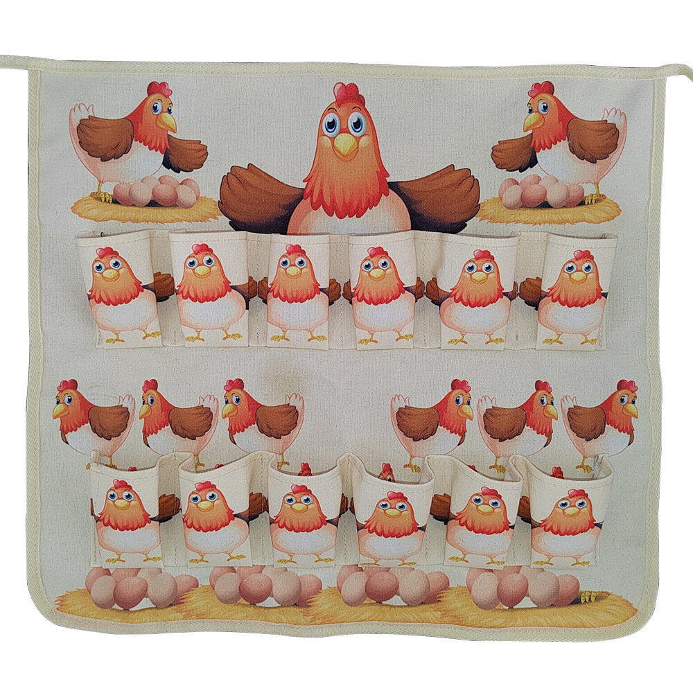 Фартук для сбора яиц, красный, универсальный размер