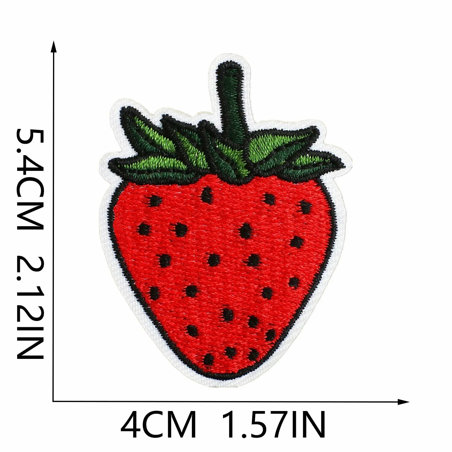 Красные вышитые нашивки Красный, 10