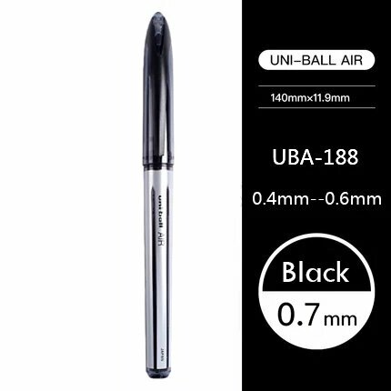 Uni-Ball Air UBA-188, черная, 0.7 мм