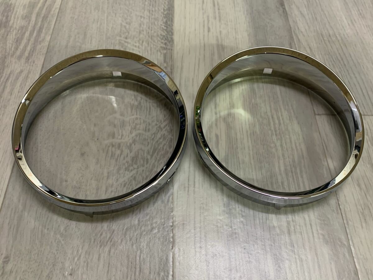 Кольца в приборную панель BMW E60 (хром, серебро) Матовые (серебро)