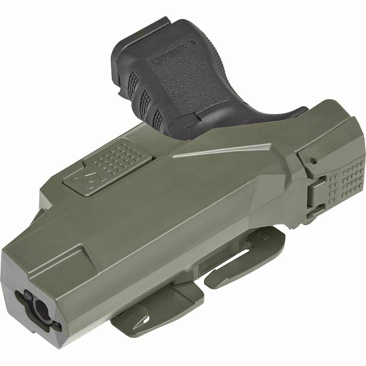 Кобура "Альфа-2" для Глок 17, с креплением краб (MOLLE) (Stich Profi), олива