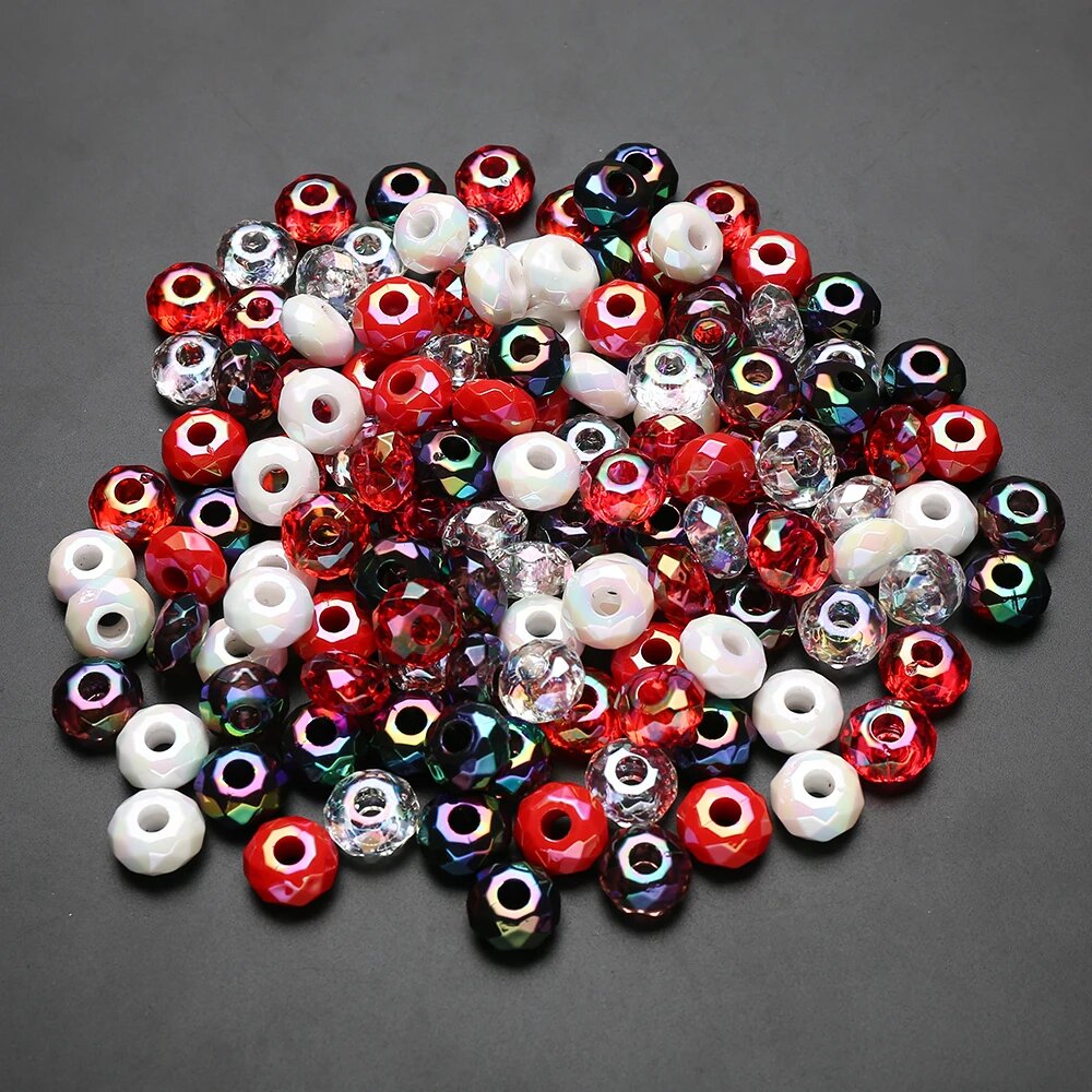20 шт. акриловых бусин с большим отверстием