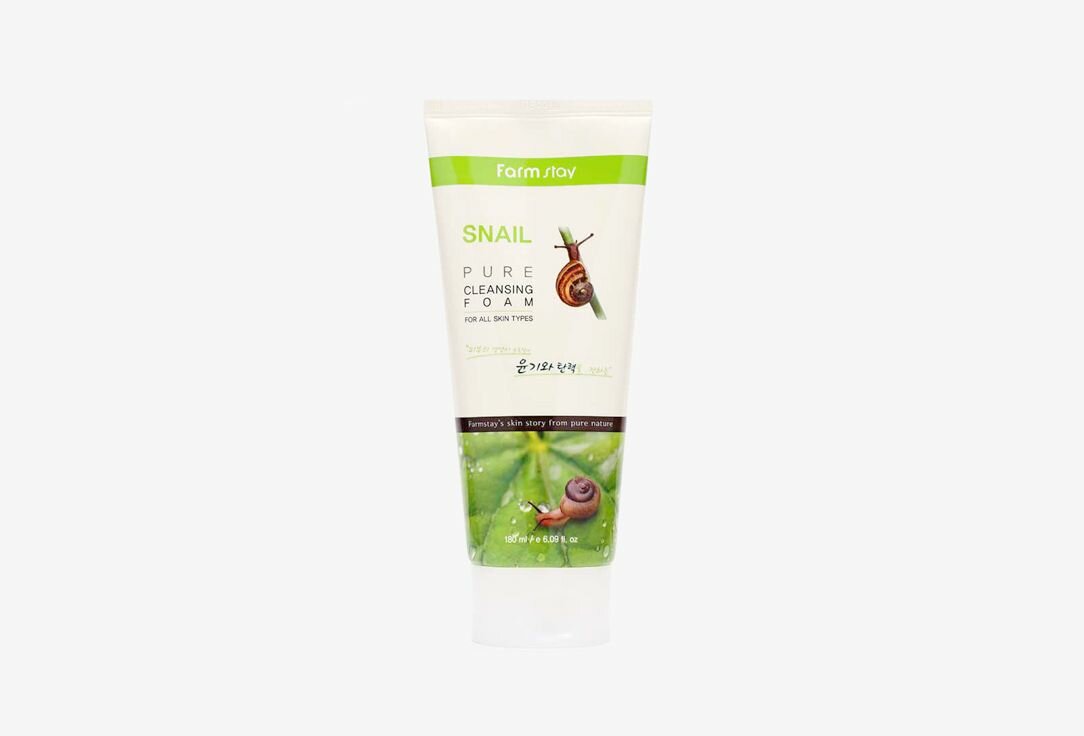 Пенка для умывания FARM STAY SNAIL PURE CLEANSING FOAM 180 мл