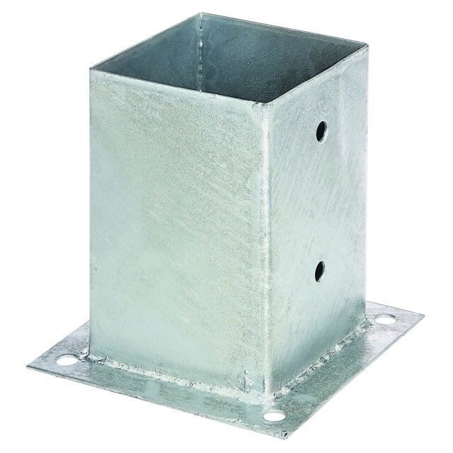 Опора столба прикручиваемая 121х121х150х180 мм для наружной установки конструкции