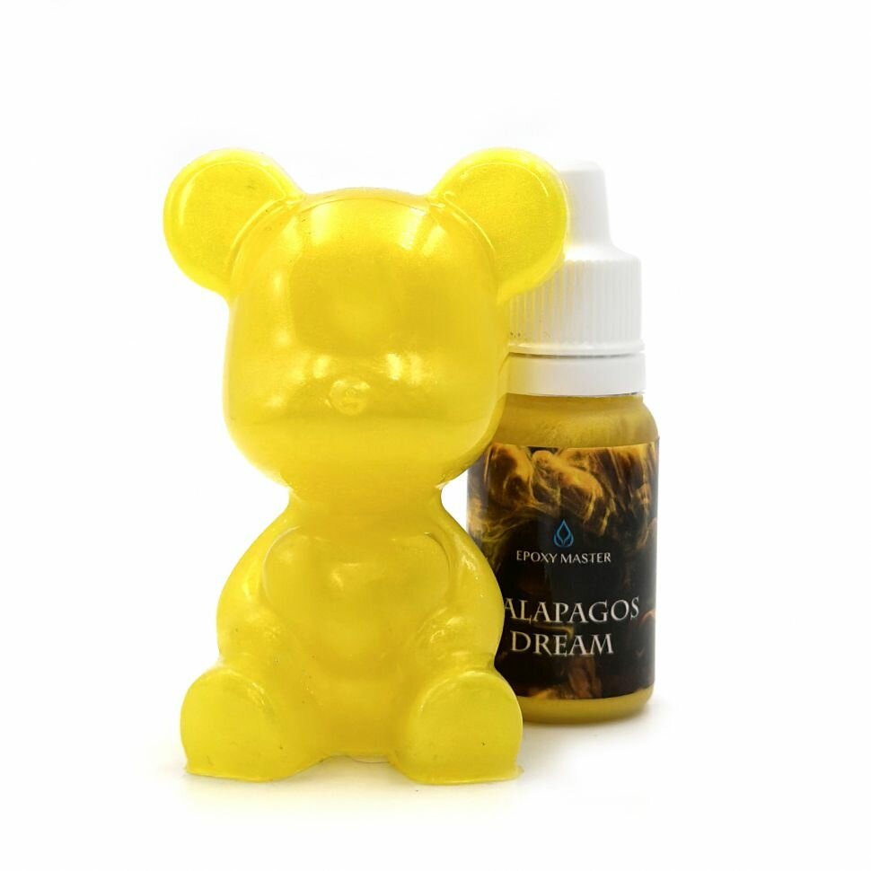 Пигментированный колер Epoxy Master Galapagos Dream, для эпоксидной смолы, флакон-капельница, жёлтый, 10 мл