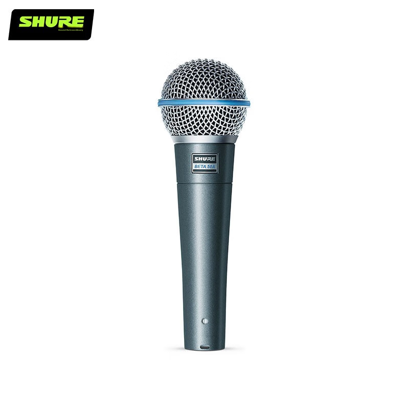 Микрофон проводной SHURE BETA 58A-X для караоке, концертный, light blue