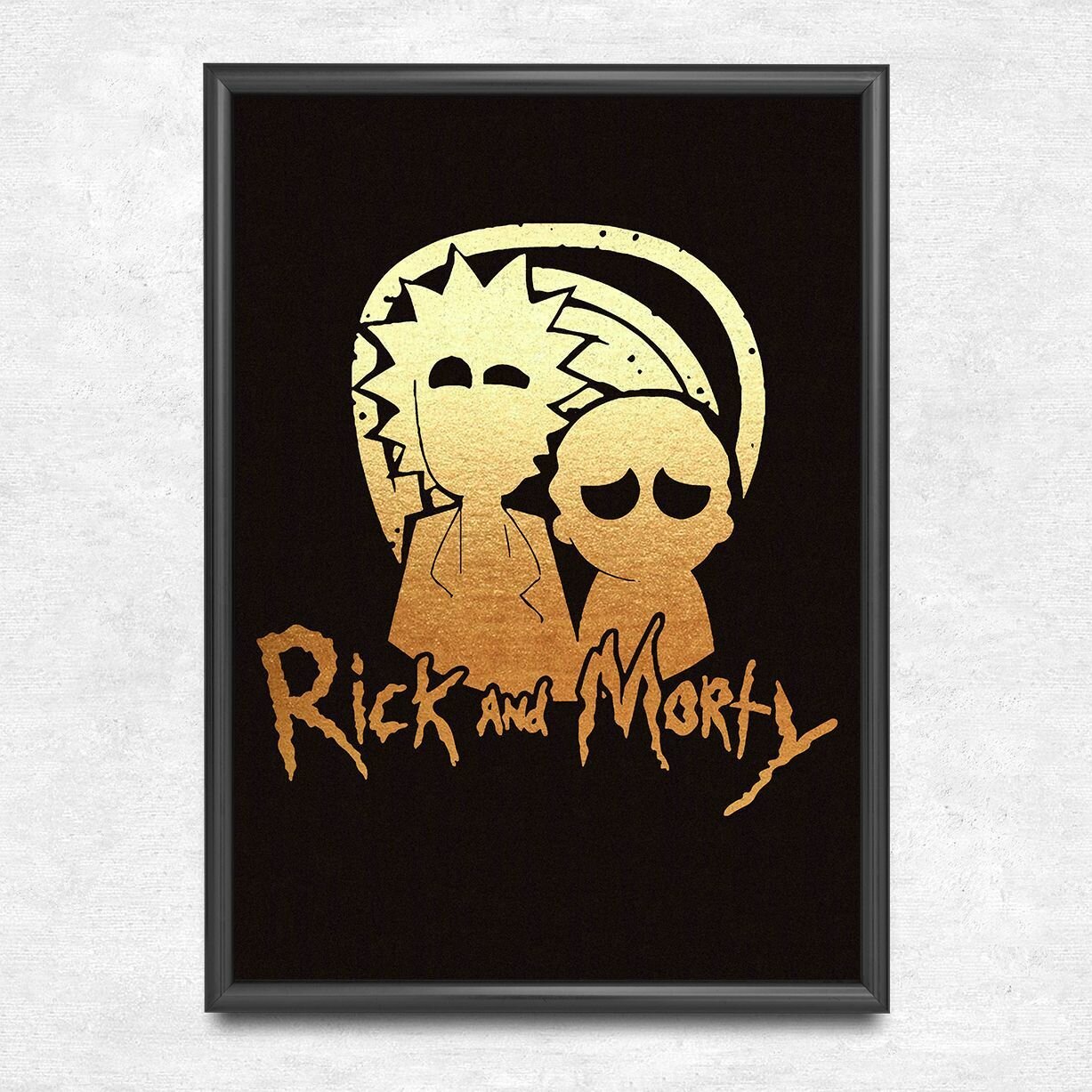 Постер на стену Рик и Морт / Плакат интерьерный Rick and Morty мультсериал