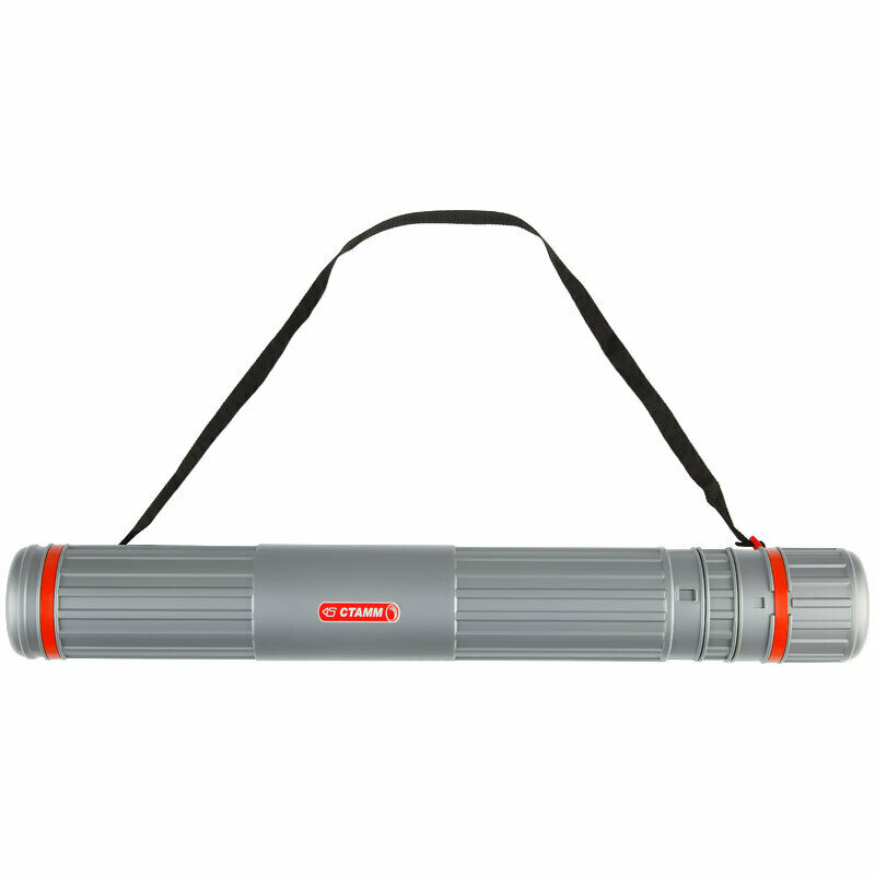2 шт. Тубус А0 СТАММ, телескопический на ремне, серый
