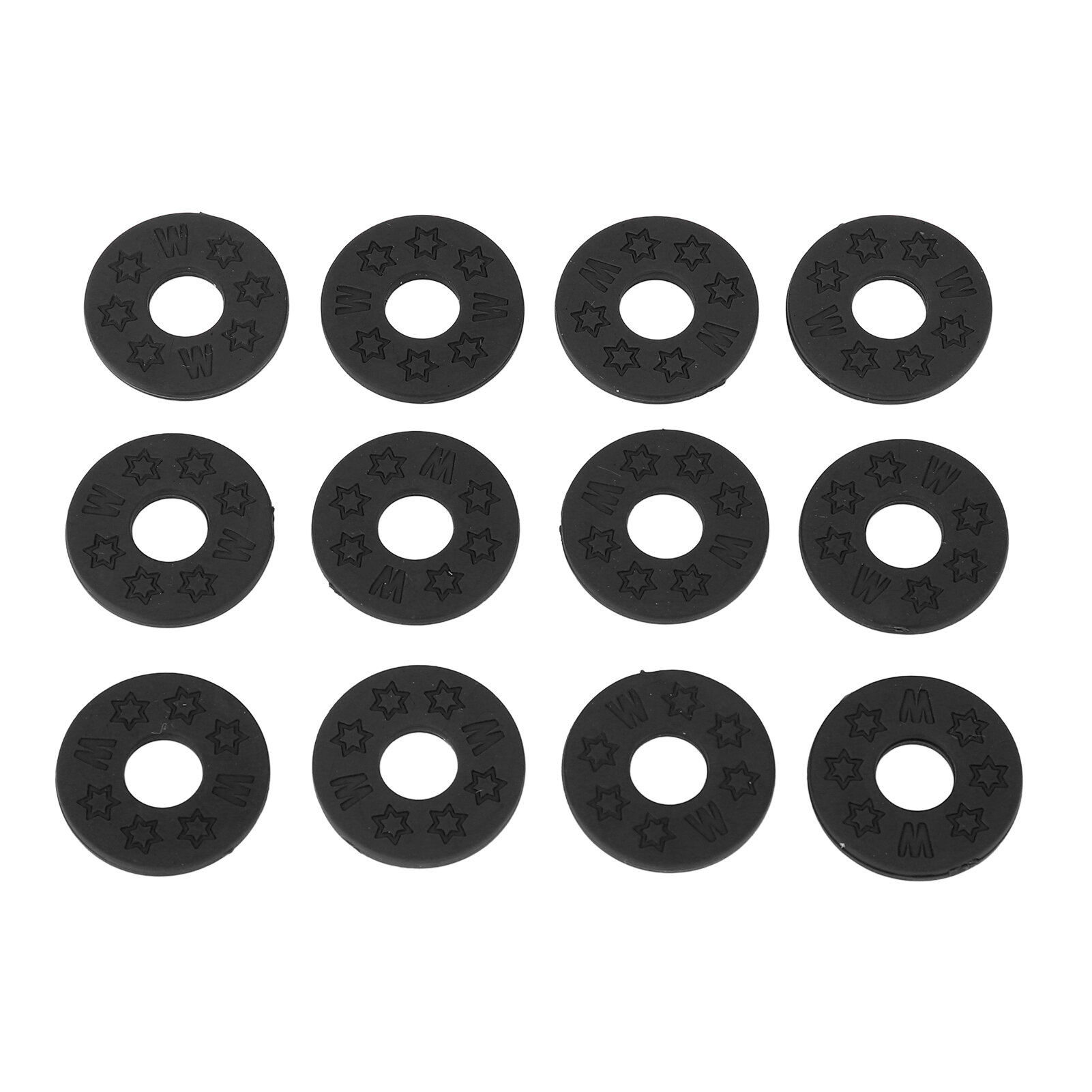 12 шт. противоскользящих замков для гитарных ремней из полиэтилена, защитные блоки для акустических, укулеле и бас-гитар, черные.