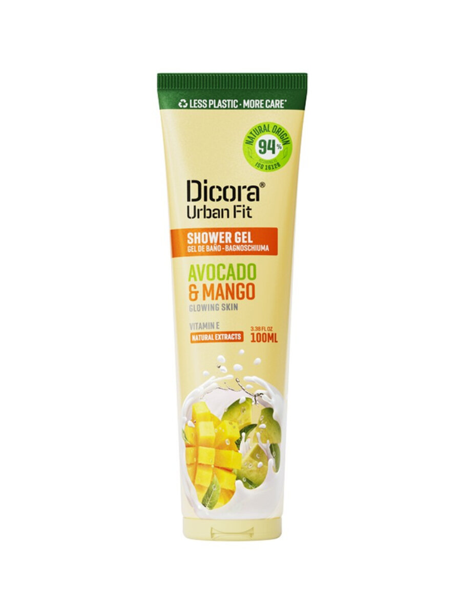Гель для душа DICORA URBAN FIT с экстрактами манго и авокадо 100 мл