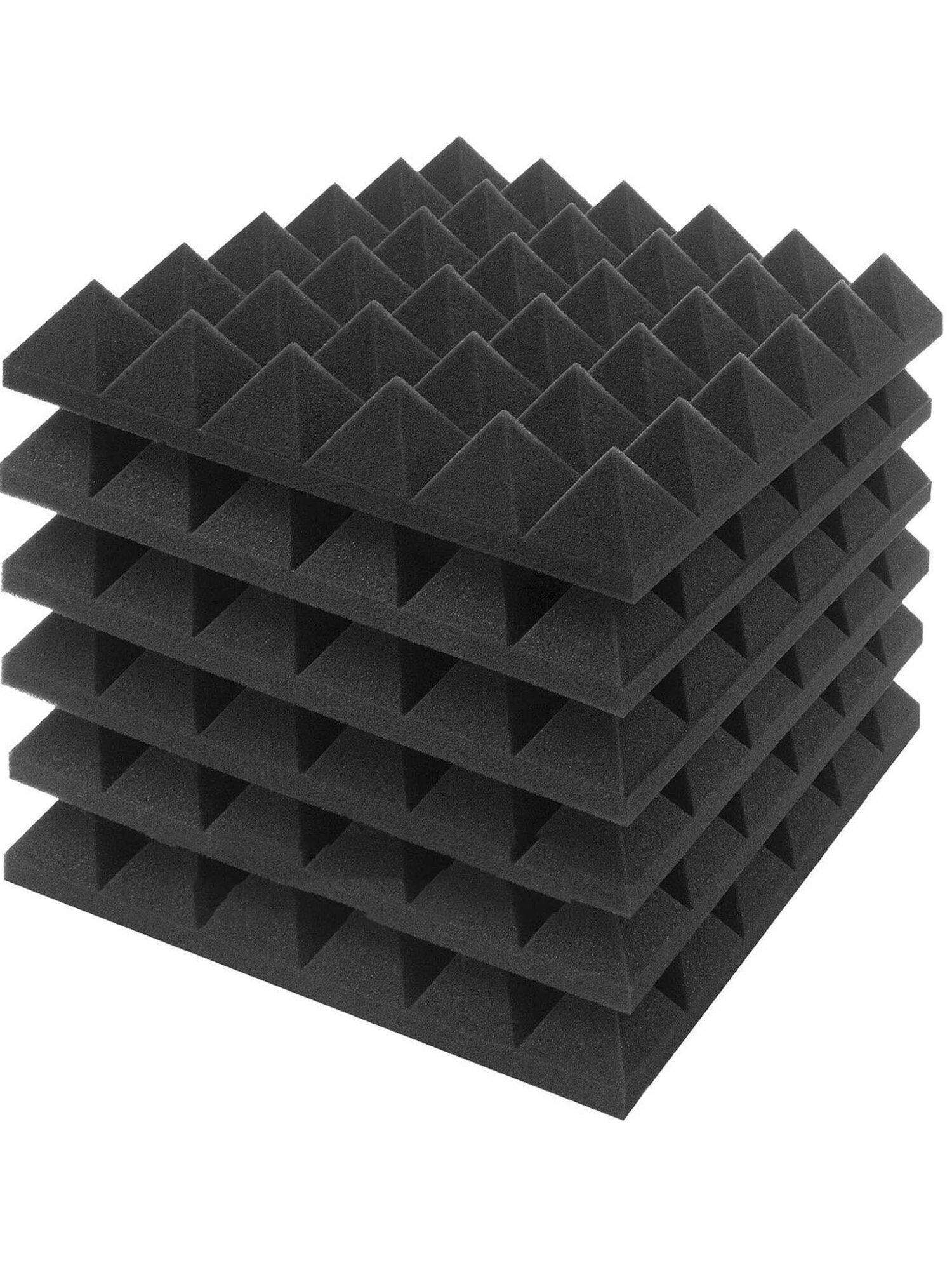 6x Звукопоглощающий хлопок для студии звукозаписи (с клейкой основой)