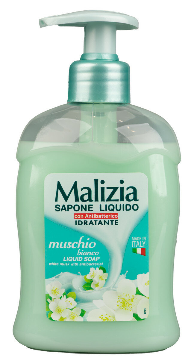 Мыло жидкое Malizia White Musk, гипоаллергенное, для тела и рук, без парабенов, 300 мл