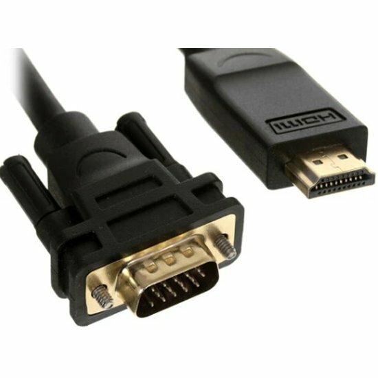 Кабель Ugreen MM101 HDMI - VGA, 1.5м, черный(30449)