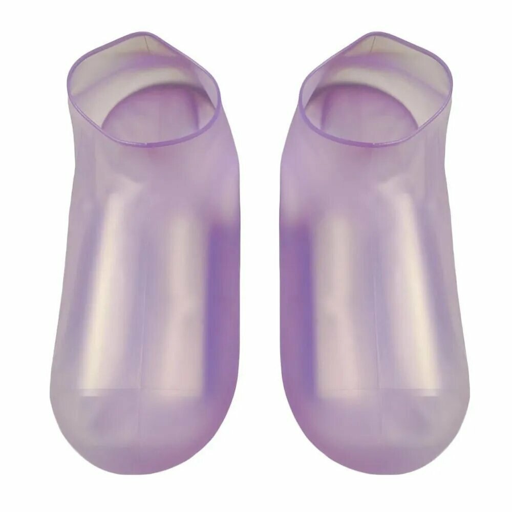 Многоразовые увлажняющие гелевые спа-Перчатки и чехлы для ног, спа уход для Руки и ноги, фиолетовый