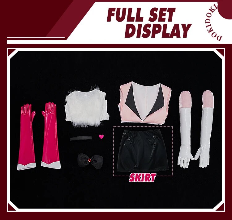 Ангел Косплей Костюм DokiDoki-SR Женский Розовый XXL, Skirt Version, PRE-SALE