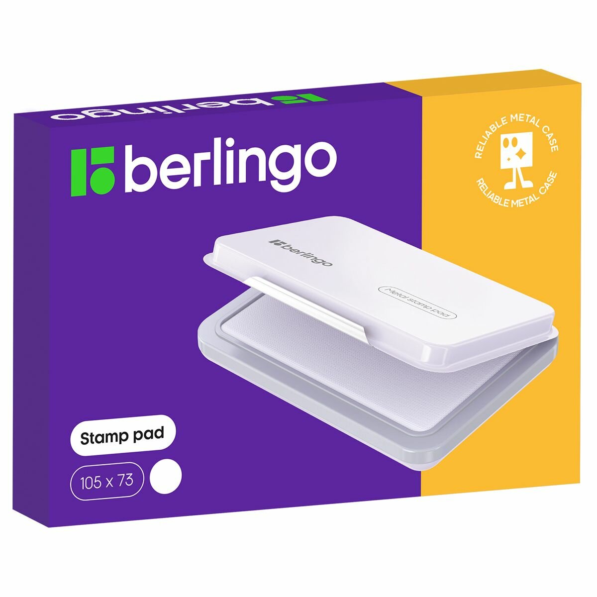 Подушка штемпельная 73х105мм неокрашенная Berlingo
