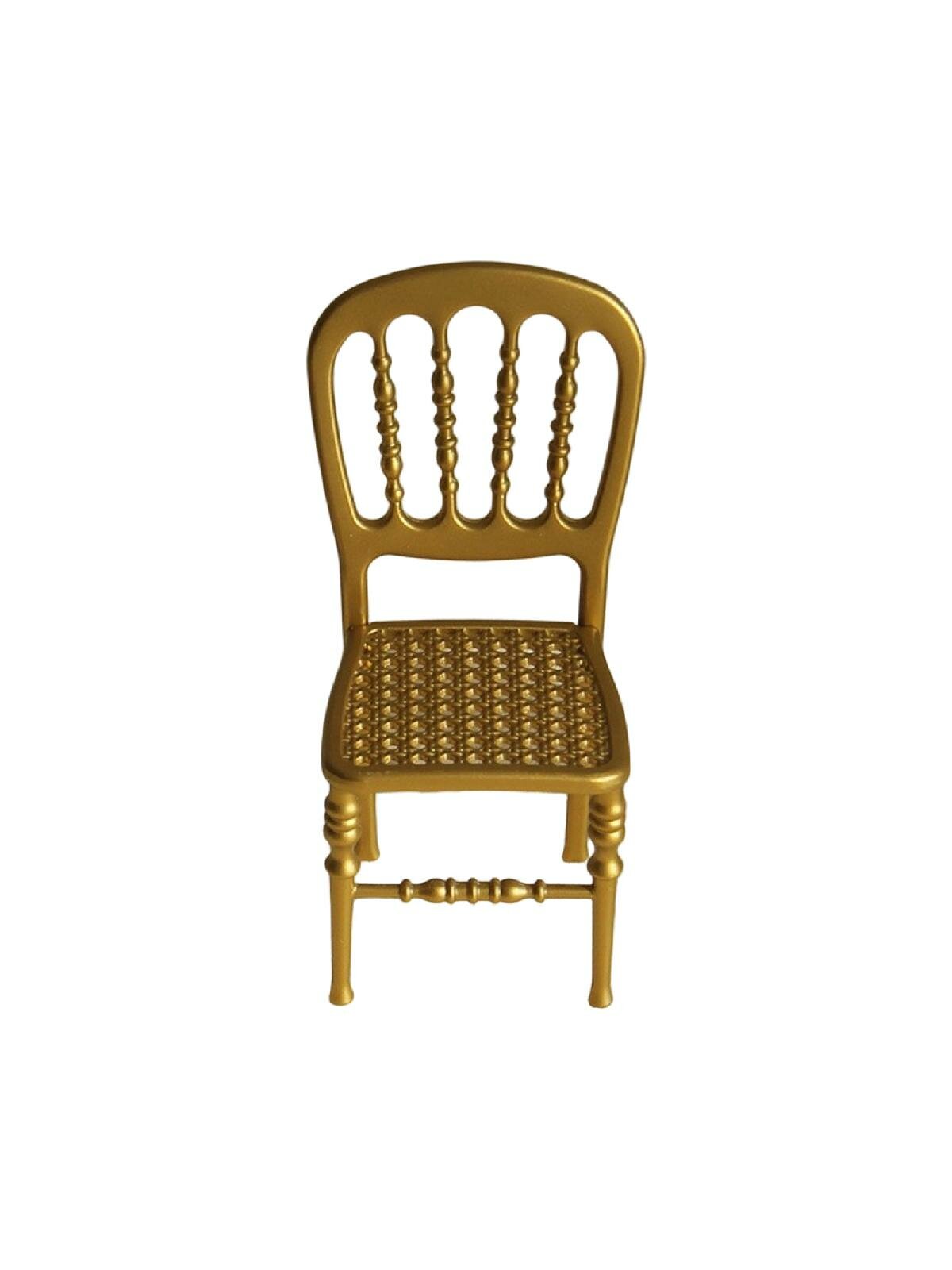 Металлическое миниатюрное кресло Мебель для детских кукольных домиков из сплава