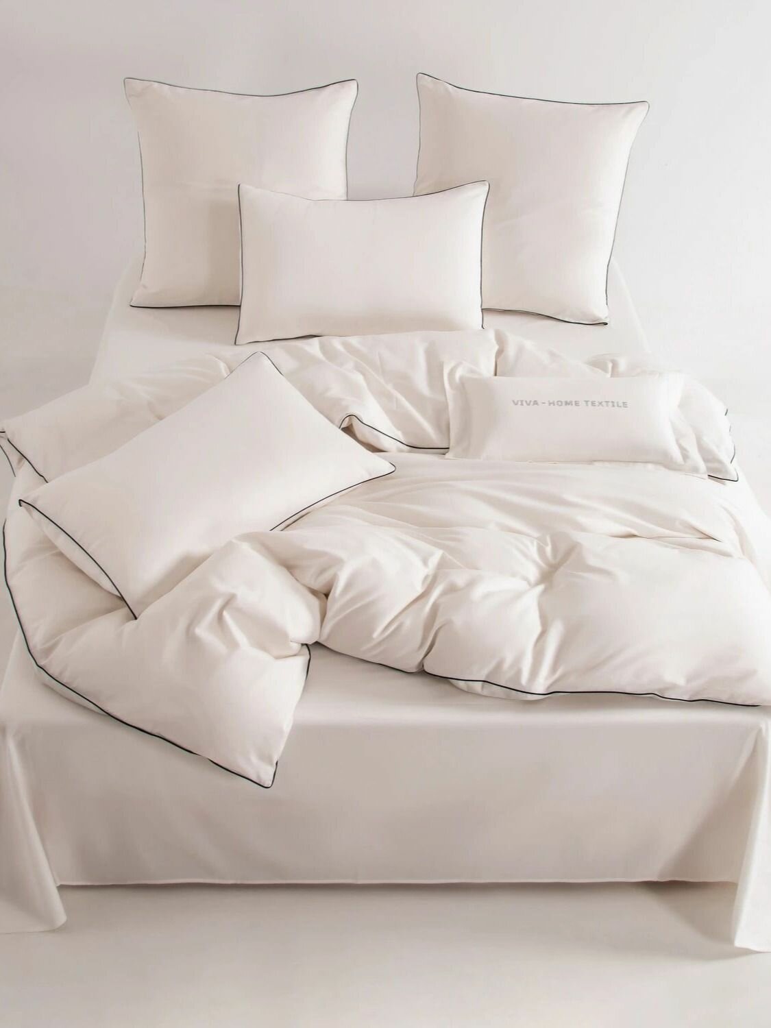 Комплект постельного белья Однотонный Сатин Элитный