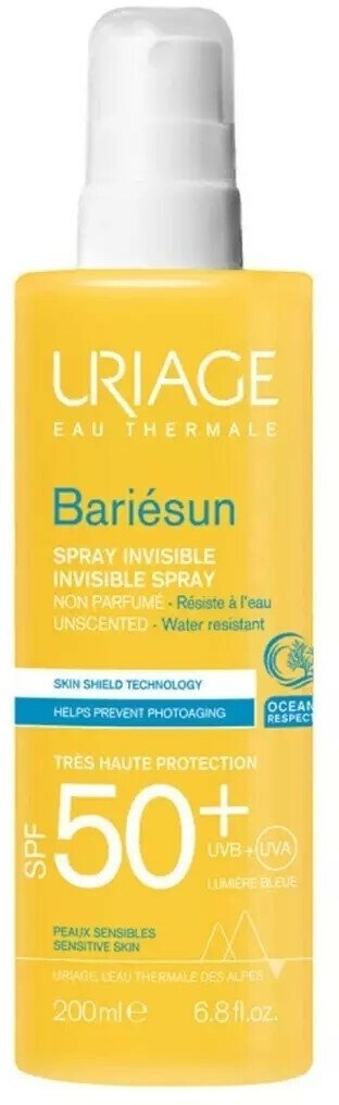 Uriage Bariesun Spray Invisible Non Parfumé Невидимый спрей без ароматизаторов SPF 50+, 200 мл