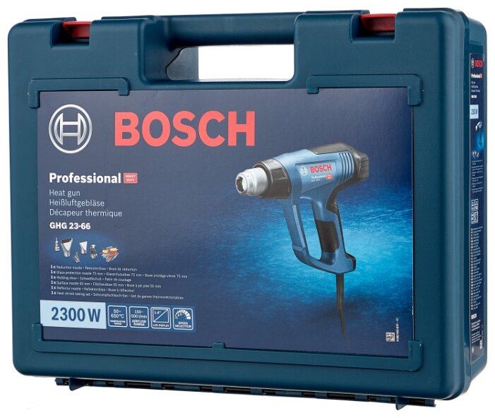 Строительный фен BOSCH GHG 23-66 Professional Case 2300 Вт — купить по ...