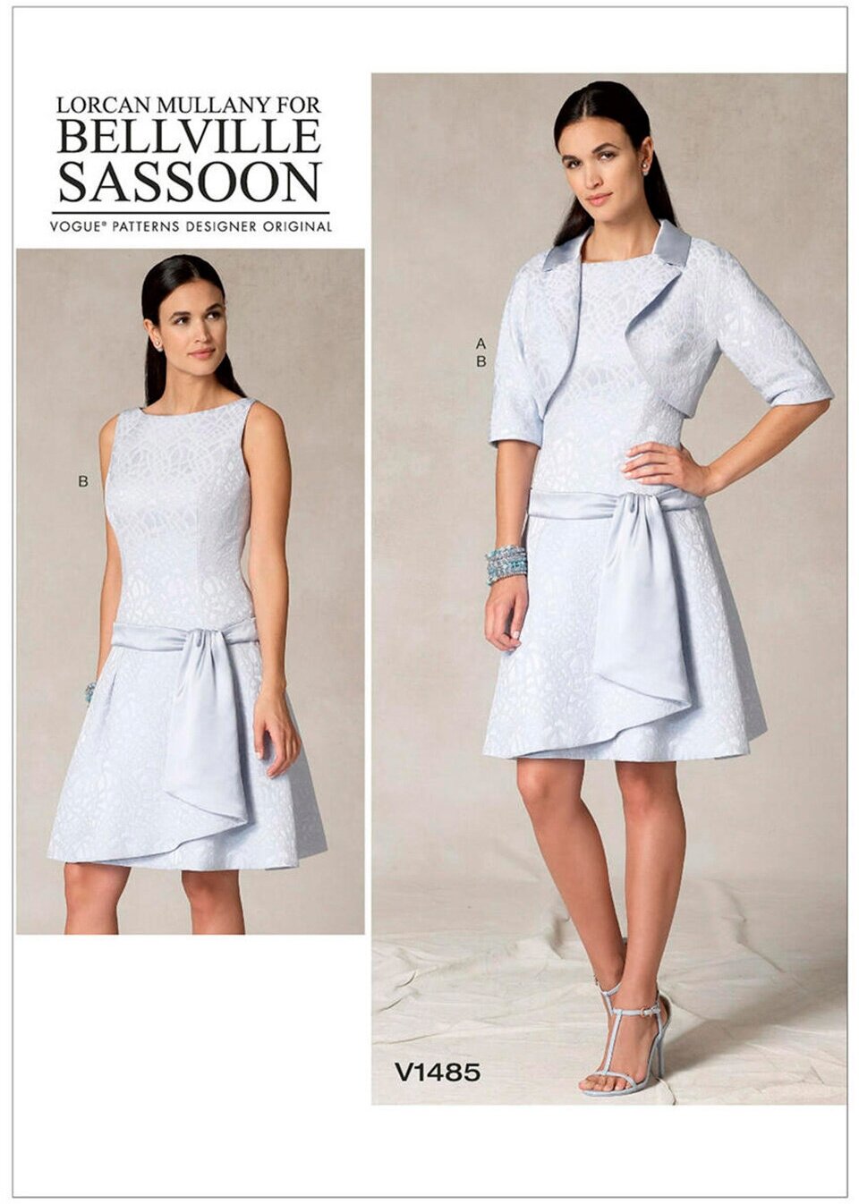 Выкройка VOGUE №1485 Платье, болеро