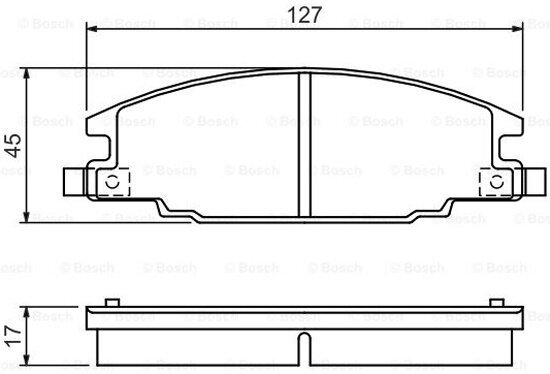 Колодки тормозные передние Bosch 0986460960, 4 шт