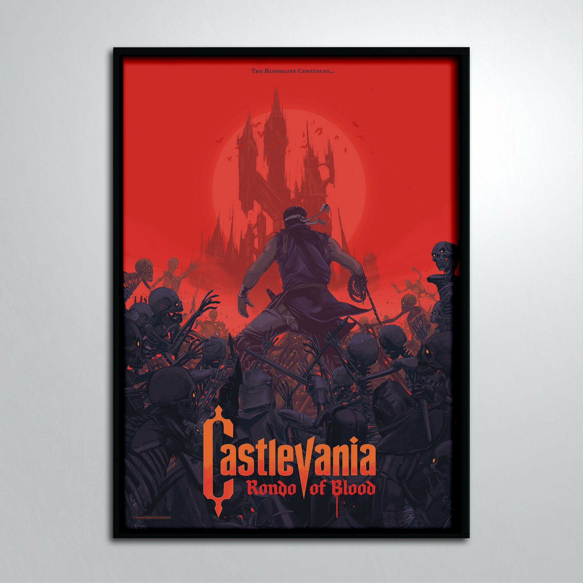 Постер в раме/Аниме Кастельвания Rondo of Blood Закат Castlevania
