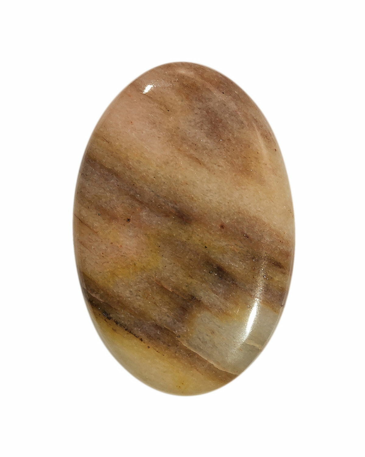 Кабошон авантюрин 29х19х3 мм. На задней поверхности кабошона скол.