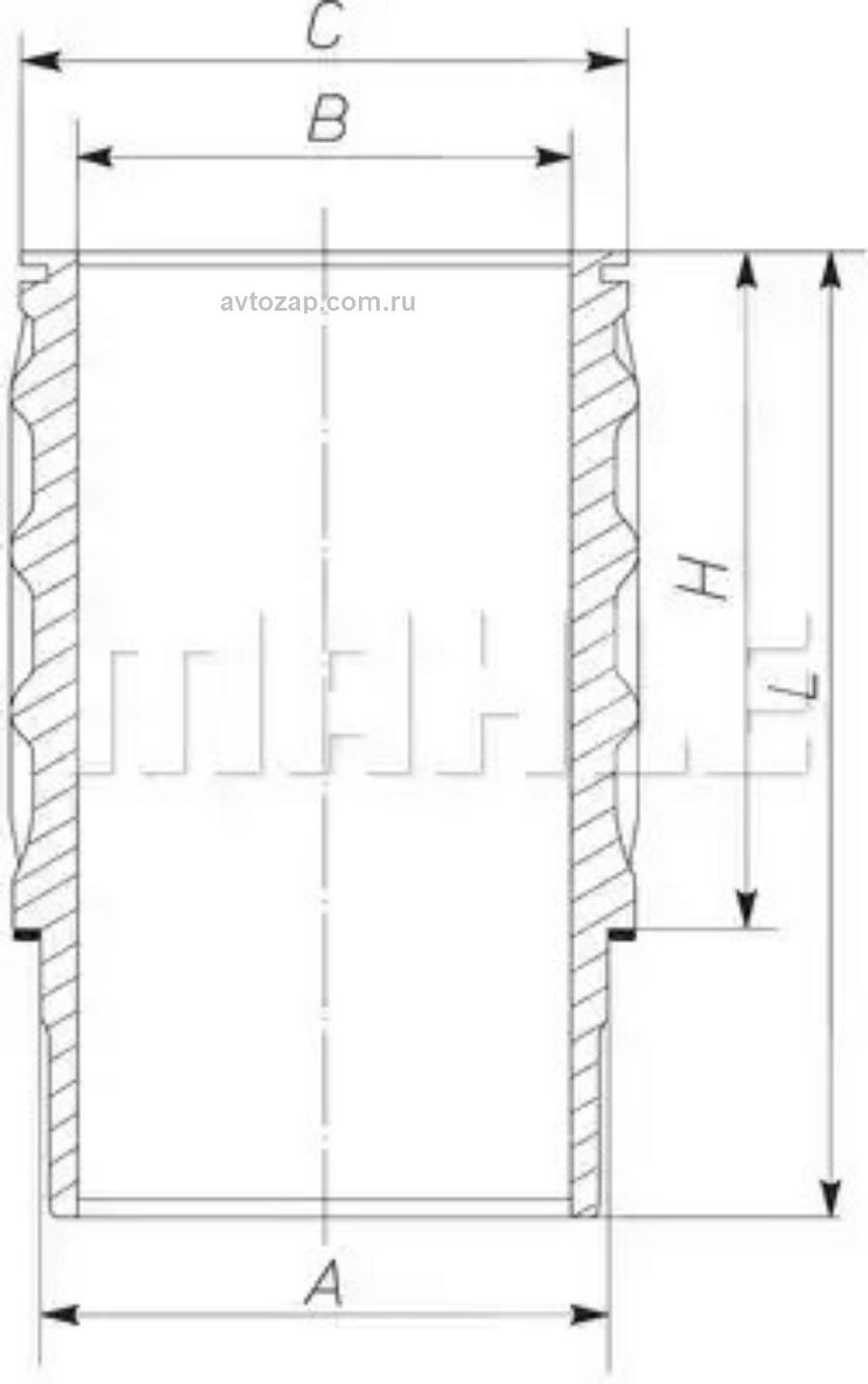 MAHLE ORIGINAL 061 SK 50016 000 кольца гильзы упл. к-тдля 061wn1701\scania 4 serie dc11.03 / 04 dsc12.01 / .02 dsc16.02