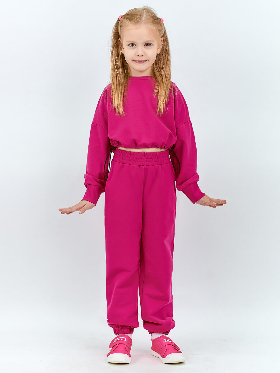 Комплект одежды детский летний с брюками футер PREMIUM LINE