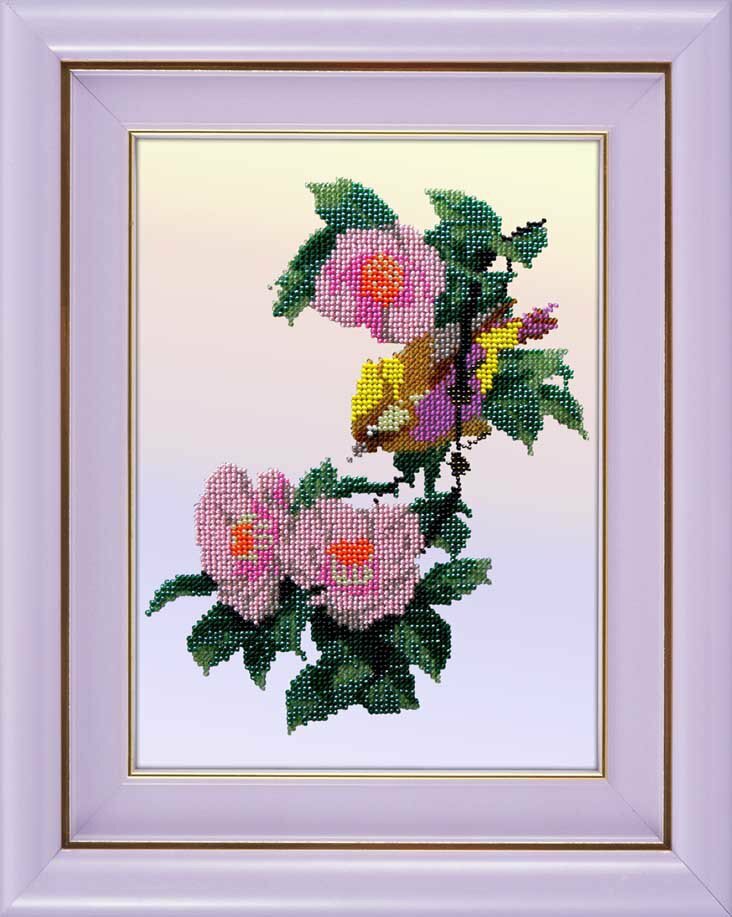 Птица на ветке B-16(В-16)