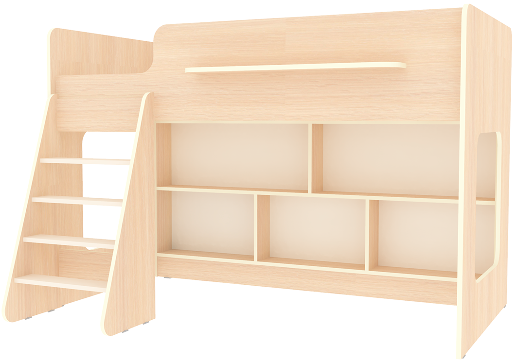 Кровать Л-22.1 Дуб Молочный Дуб Молочный