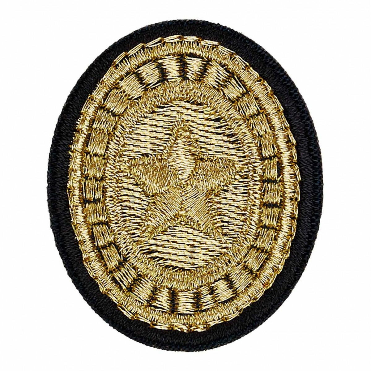 Кокарда МО вышитая овал со звездой орех на кепку