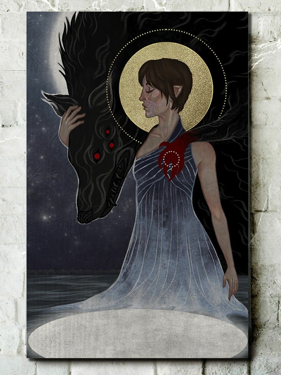 Картина интерьерная на дереве Dragon Age Век Драконов, Кассандра - 14293