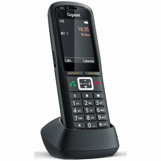Радиотелефон Gigaset R700H PRO (комплект: трубка и зарядное устройство, цветной дисплей, IP65, GAP, Cat-Iq 2.0), черный