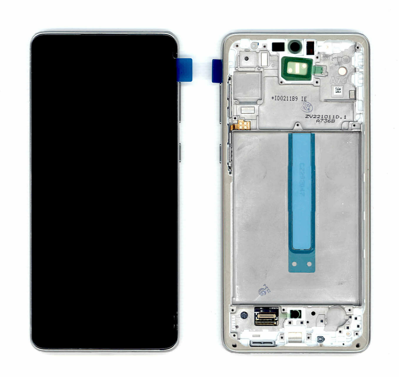 Дисплей (модуль) для Samsung Galaxy A73 SM-A736B в сборе с тачскрином и рамкой белый
