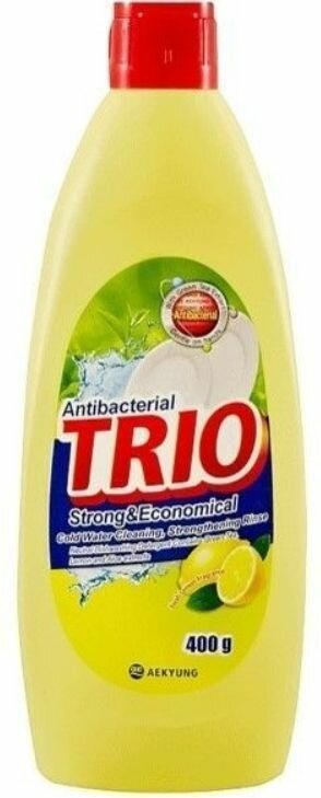 Trio Средство для мытья посуды Лимон, 400 мл