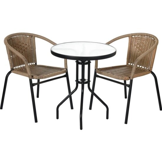 Набор мебели Bigarden "Terazza" Light Brown 2+1