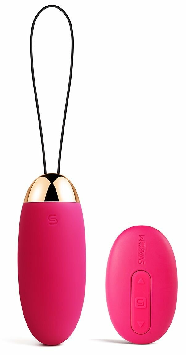Виброяйцо на ДУ Svakom Elva, розовое Svakom Виброяйцо на ДУ Svakom Elva, розовое