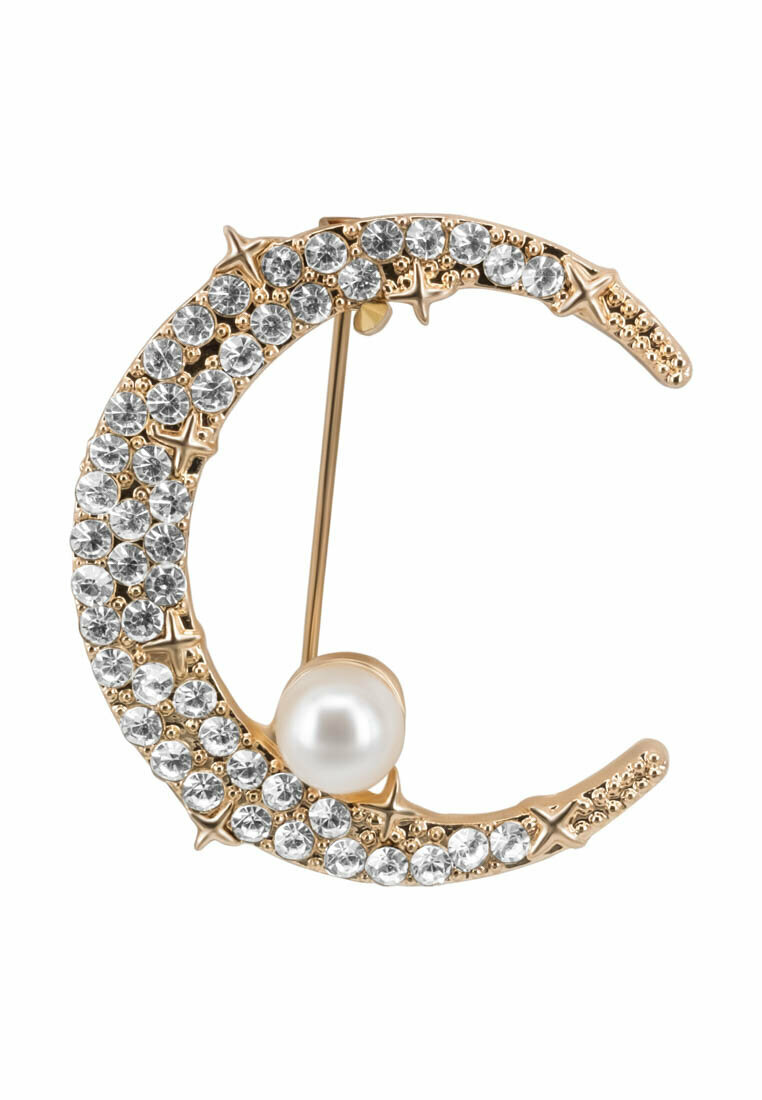 Брошь, стразы