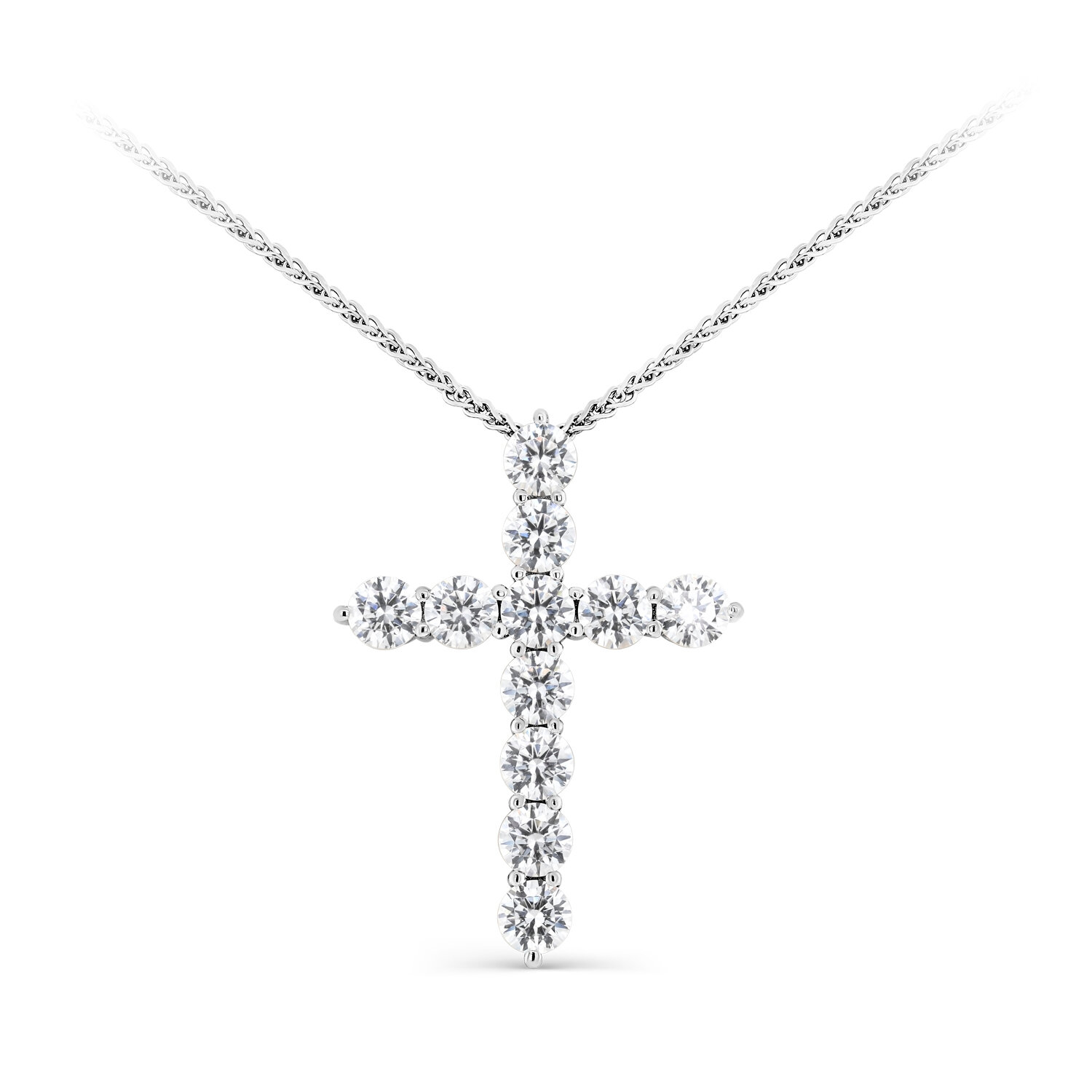 Колье, серебро, 925 проба, родирование, фианит