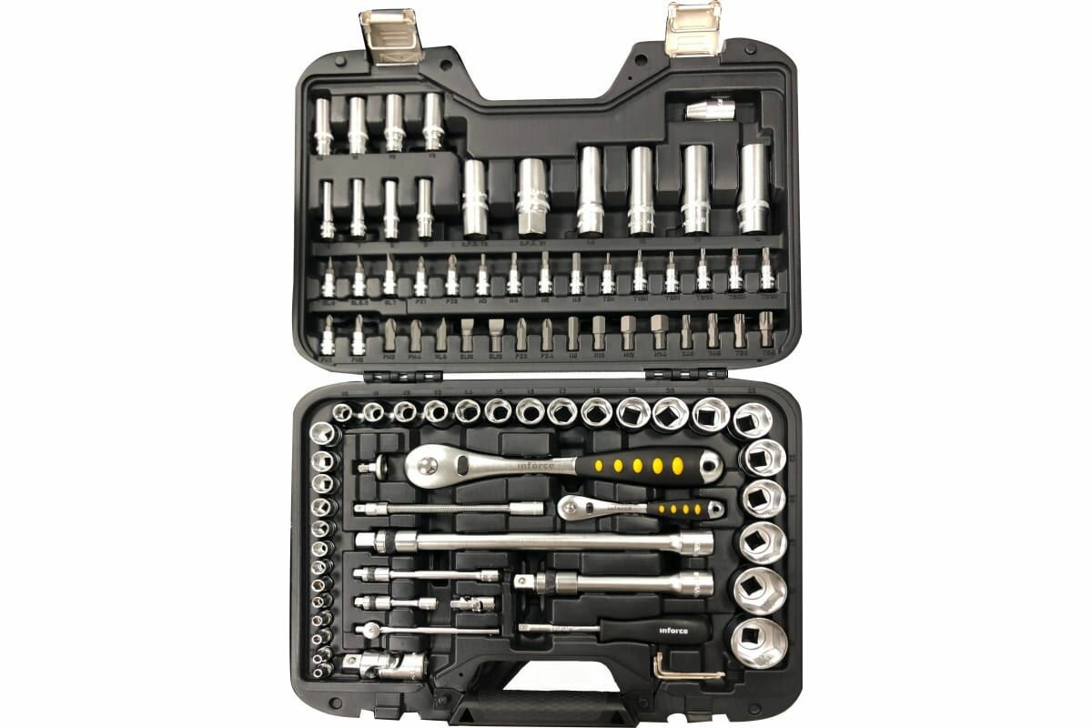 Набор инструментов 94 предмета 1/2", 1/4" Inforce 06-07-10