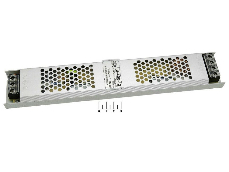 Блок питания 12V 33A 400W S-400-12 (узкий)