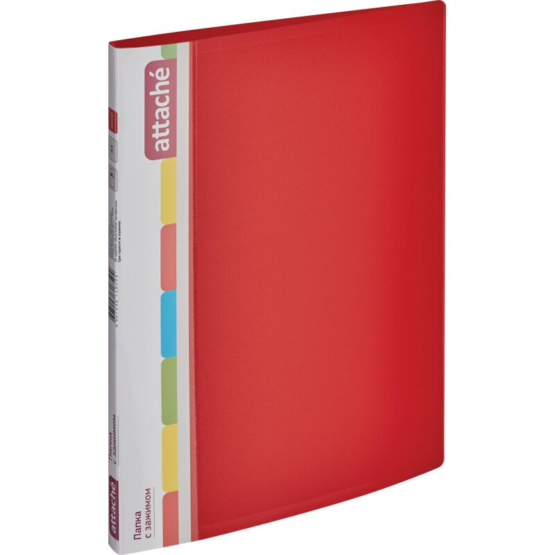 Attache Папка с зажимом, 17мм, красная