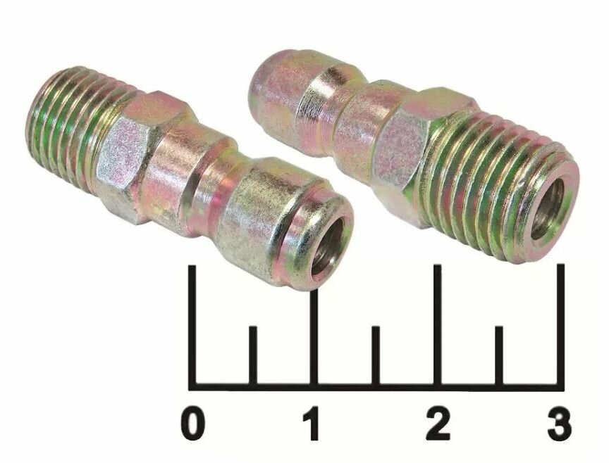 Быстросъем / Штуцер для автомойки d-12мм - резьба наружная 1/4 (12,5мм)