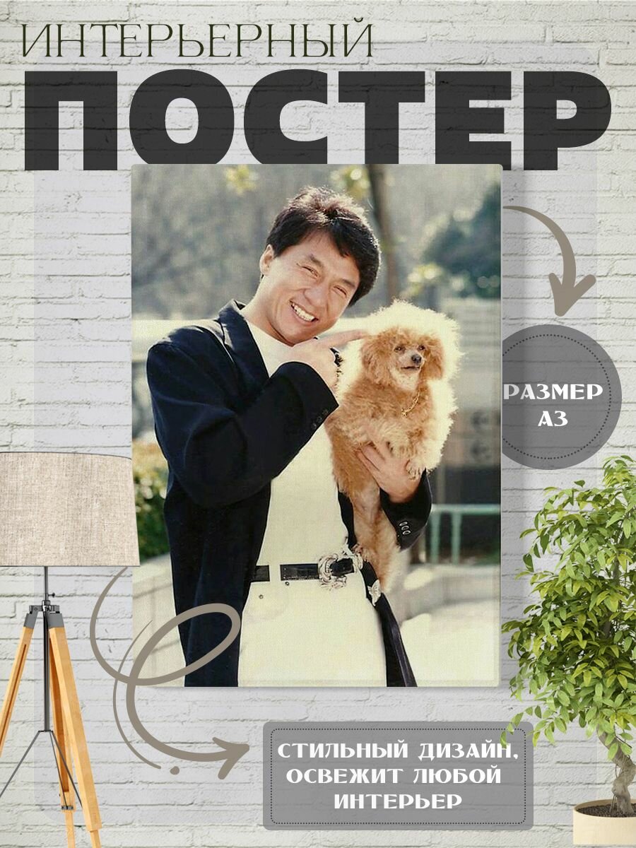 Постер интерьерный на стену Джеки Чан , Jackie Chan.